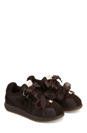 NAKED WOLFE Sneakers With Ribbon Detailing - Brown