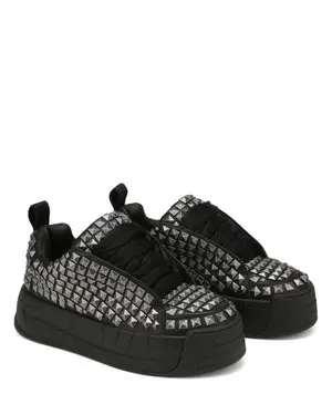 NAKED WOLFE Slide Studded Sneakers