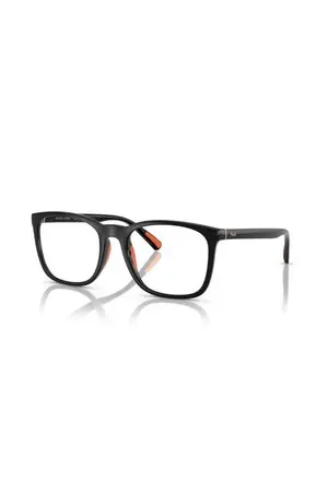 Polo Ralph Lauren 52mm Rectangle Optical Glasses Black