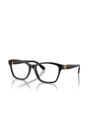 Ralph Lauren 56mm Cat Eye Optical Glasses - Black