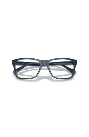 Ralph Lauren 56mm Rectangle Optical Glasses - Blue