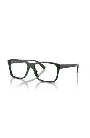 Ralph Lauren 56mm Rectangle Optical Glasses - Green