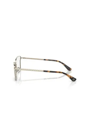 Michael Kors 53mm Rectangle Optical Glasses - Gold