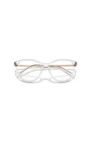 Armani Exchange Cat Eye Full Rim Eyeglasses - Transparent