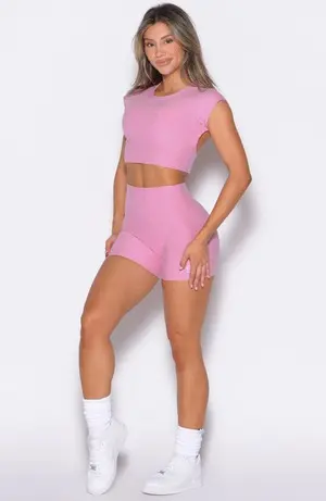BOMBSHELL SPORTSWEAR Movement Short Shorts - Candy Pink