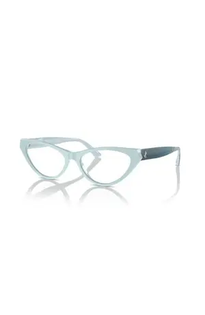 JIMMY CHOO 53mm Cat Eye Optical Glasses - Blue