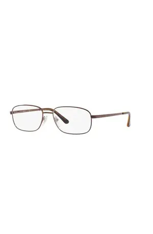 SFEROFLEX 56mm Rectangle Full Rim Eyeglasses - Brown