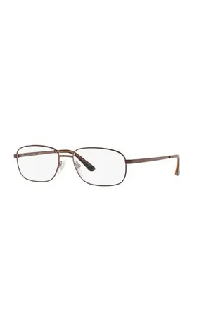 SFEROFLEX Rectangle Full Rim Metal Eyeglasses - Brown