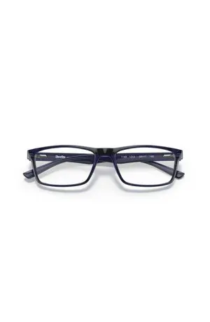 SFEROFLEX 56mm Rectangle Full Rim Eyeglasses - Blue