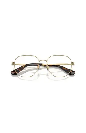 Burberry 55mm Square Optical Glasses - Gold