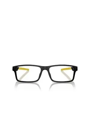 SCUDERIA FERRARI 57mm Rectangle Optical Glasses - Black