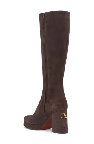 Valentino Garavani Vlogo Platform Knee-high Boots