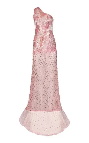 LA FUORI Embroidered Gown - Pink
