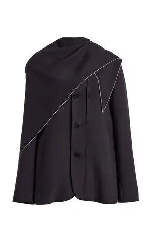 KALLMEYER Scarf Blazer - Black