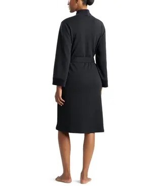 Natori Nova Cozy Brushed Knit Dream Robe - Black