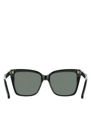 FERRAGAMO Solid Square Sunglasses - Black