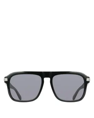FERRAGAMO Solid Square Sunglasses - Black