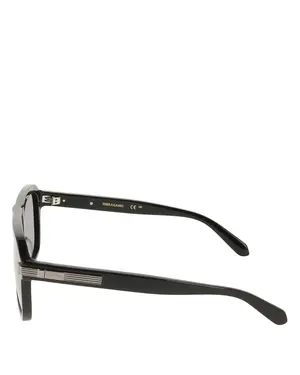 FERRAGAMO Solid Square Sunglasses - Black
