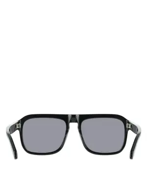 FERRAGAMO Solid Square Sunglasses - Black