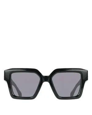 FERRAGAMO Solid Square Sunglasses - Black