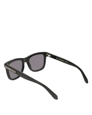 FERRAGAMO Solid Square Sunglasses - Black