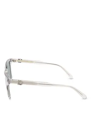 FERRAGAMO Solid Rectangular Sunglasses - Transparent