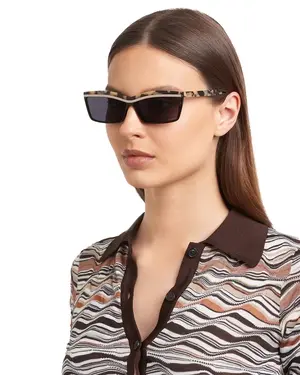 Missoni Solid Rectangular Sunglasses