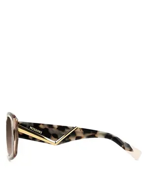 Missoni Gradient Rectangular Sunglasses - Champagne