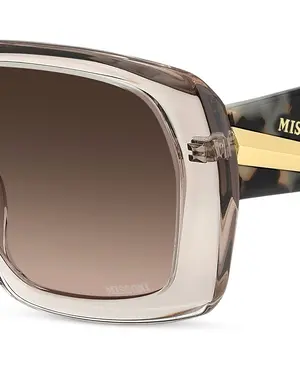 Missoni Gradient Rectangular Sunglasses - Champagne