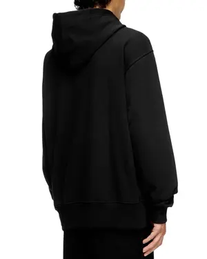 DIESEL® S-macs-hood-od Cotton Hooded Sweatshirt - Deep/black