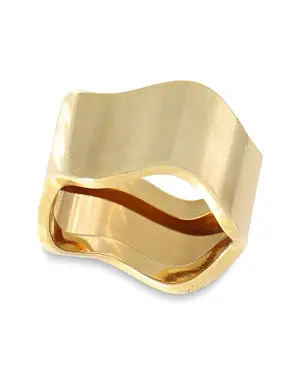 Bloomingdale'S 14k Yellow Wave Ring - Gold