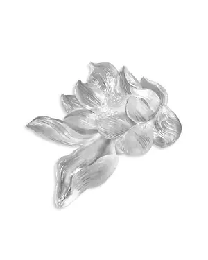 LIULI Lotus Consciousness Medium Crystal Sculpture - Powder White