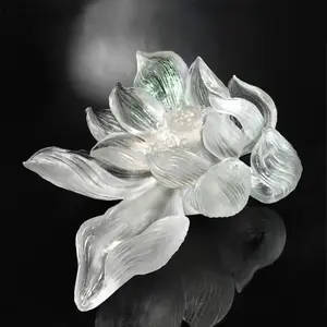 LIULI Lotus Consciousness Medium Crystal Sculpture