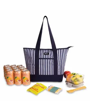 PACKIT Freezable 12 Can Cooler Tote - Seaside Stripe