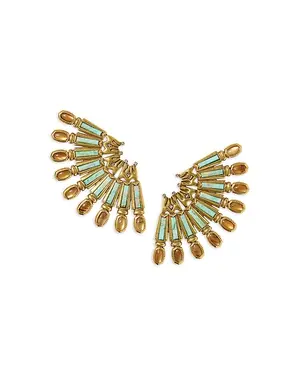Kendra Scott Catherine Statement Earrings - Yellow/gold