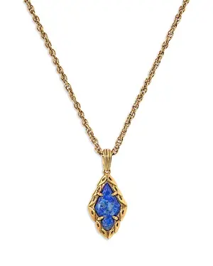 Kendra Scott Adeline Short Pendant Necklace - Blue/gold