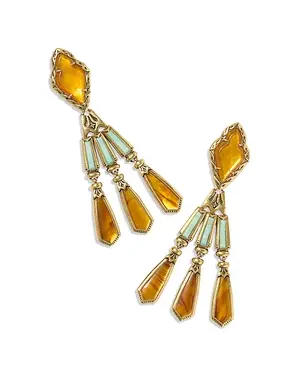 Kendra Scott Adeline Statement Earrings - Yellow/gold