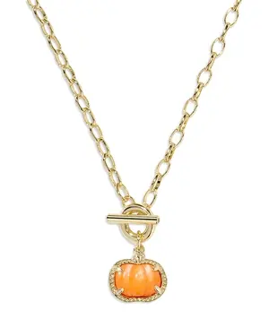 Kendra Scott Pumpkin Chain Necklace - Orange/gold