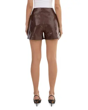 LAMARQUE Faux Leather Shorts