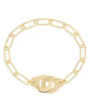 DINH VAN 18k Yellow Menottes Handcuff Chain Link Bracelet - Gold