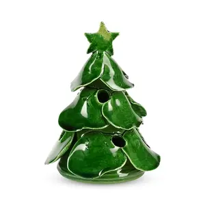 VIETRI Foresta Mini Scalloped Tree - Green