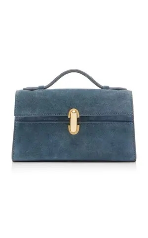 Savette Symmetry Suede Pochette - Blue