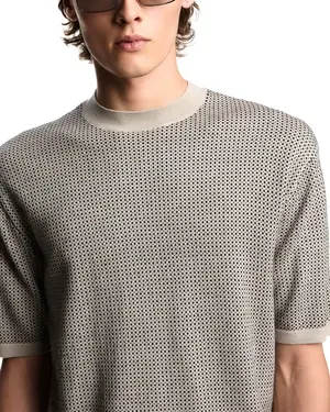 Emporio Armani Virgin Wool Short Sleeve Sweater