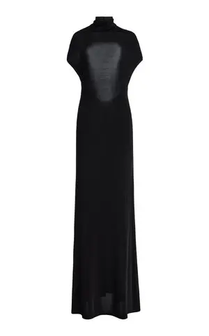 COLLEEN ALLEN Backless Sleeveless Jersey Dress - Black