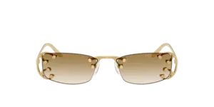 Prada Pr C57s Sunglasses - Clear Gradient Light Brown
