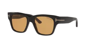 TOM FORD Full Rim Rectangle Sunglasses - Yellow