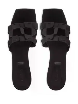 Simkhai Monogram-detail Flat Sandals