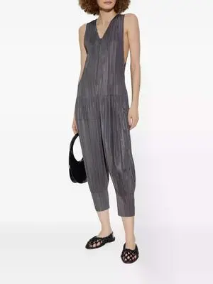 Issey Miyake Zip Pleated Jumpsuit