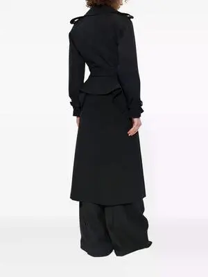 Max Mara Flavio Belted Peplum Trench Coat