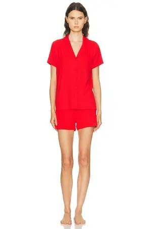 SKIMS Soft Lounge Short Sleep Set - Cherry